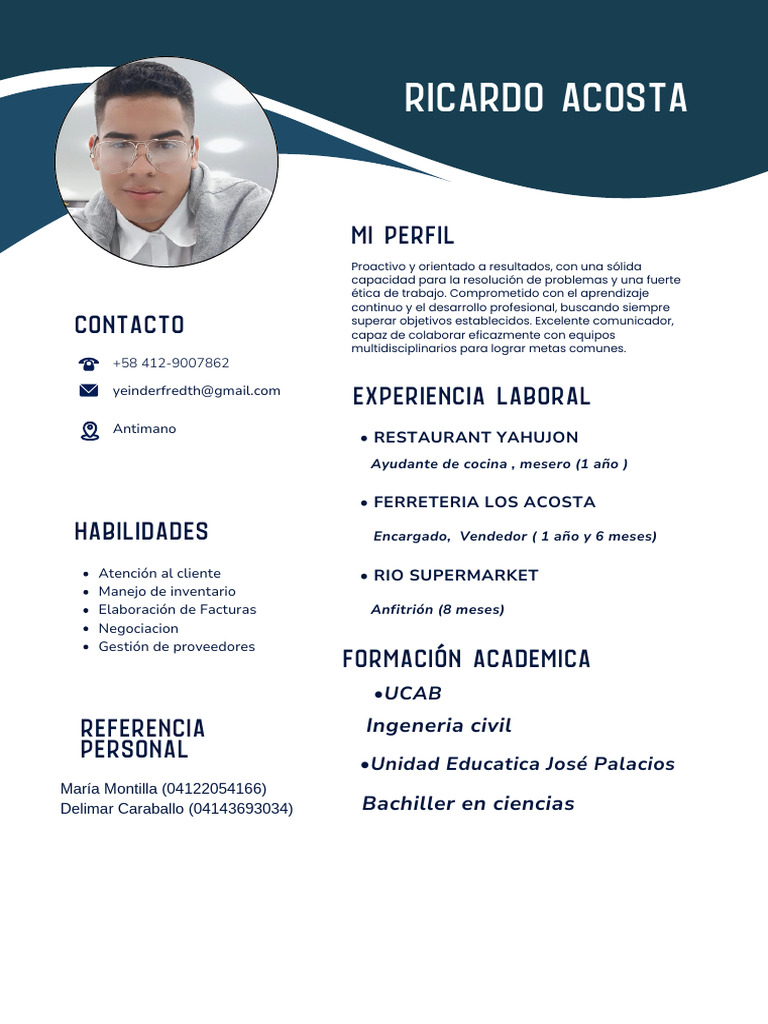 Curriculum Ricardo Acosta | PDF