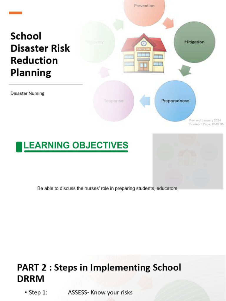CU 8 School Disaster Risk Reduction Planning | PDF | Emergency ...