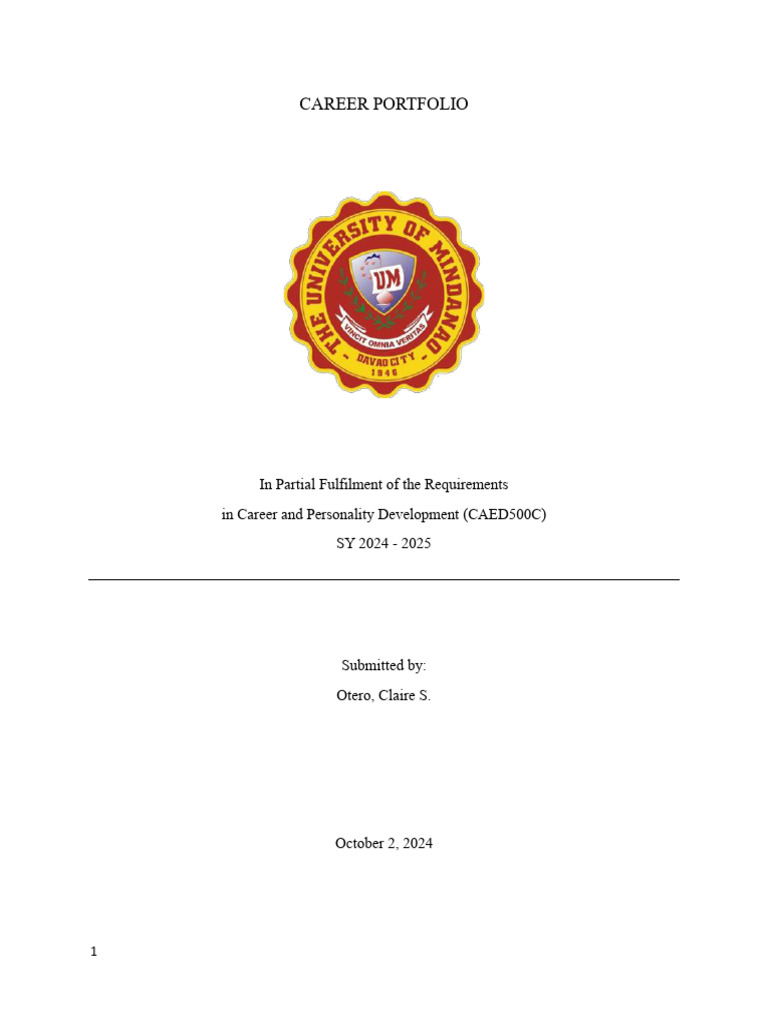 Career Portfolio of Claire Otero | PDF | Procedural Knowledge | Learning