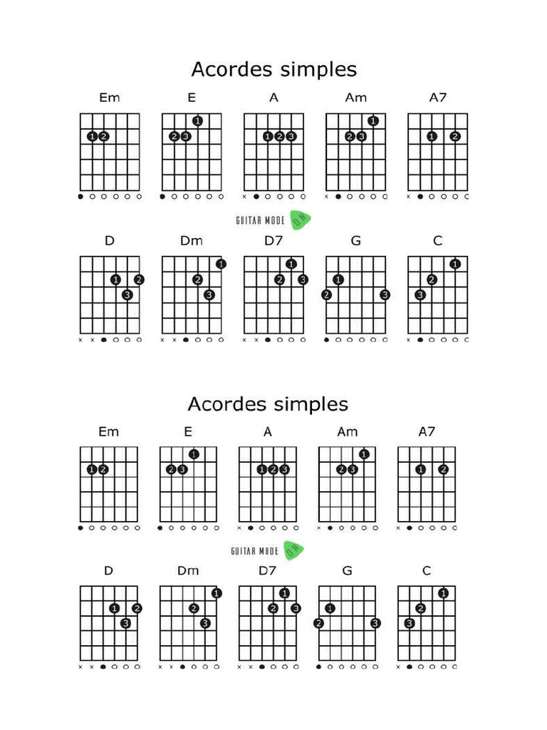 acordes simples violão | PDF