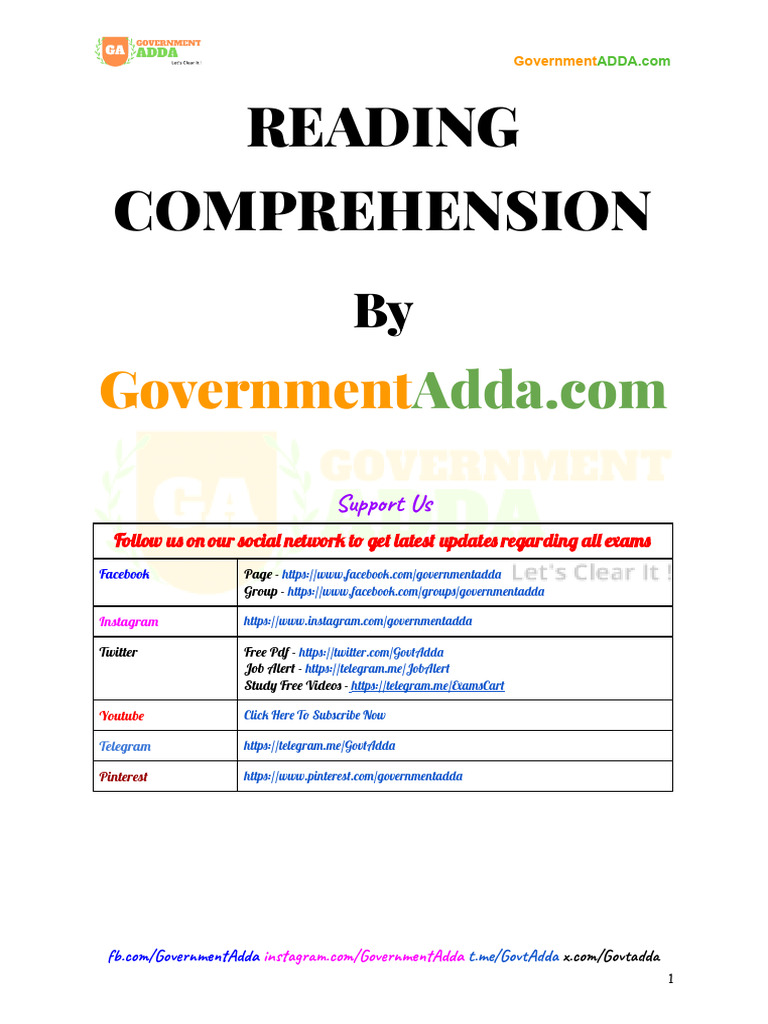 Reading Comprehension Questions Shortcut Trick With 100 Solved Example | PDF | Free Will | Solar ...