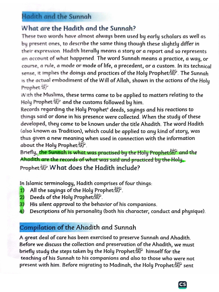 Hadith and Sunnah | PDF