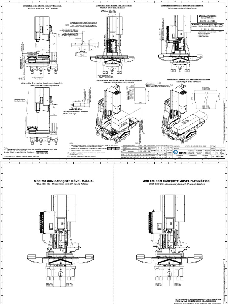 PA01364 L - Layout de Usinagem | PDF | Máquinas | Metalurgia
