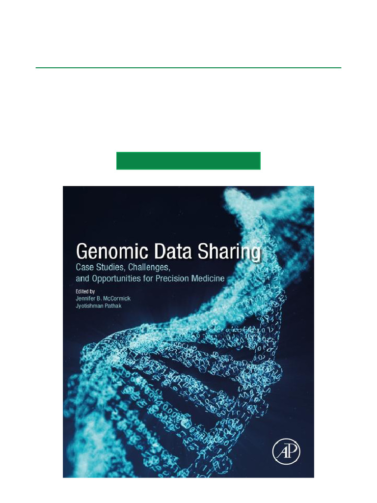 Genomic Data Sharing for Precision Medicine | PDF | Personalized ...