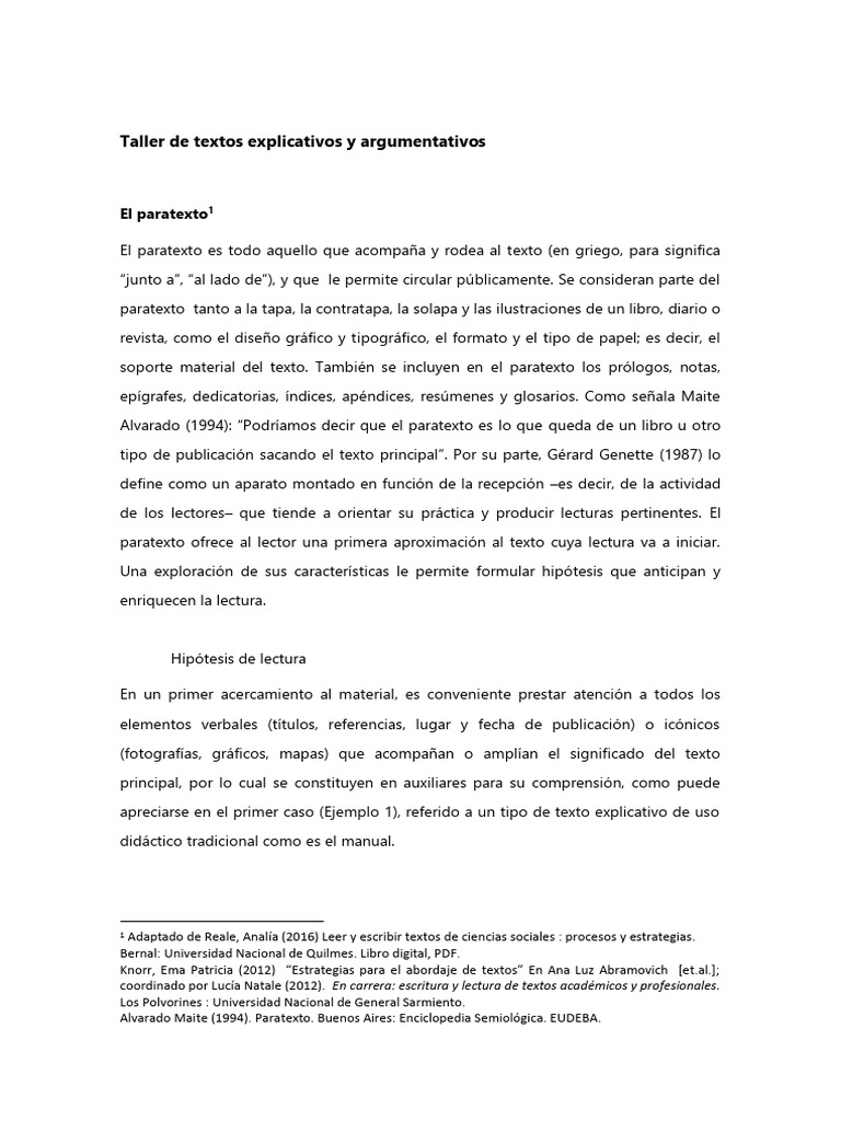Paratextos en Textos Explicativos | PDF