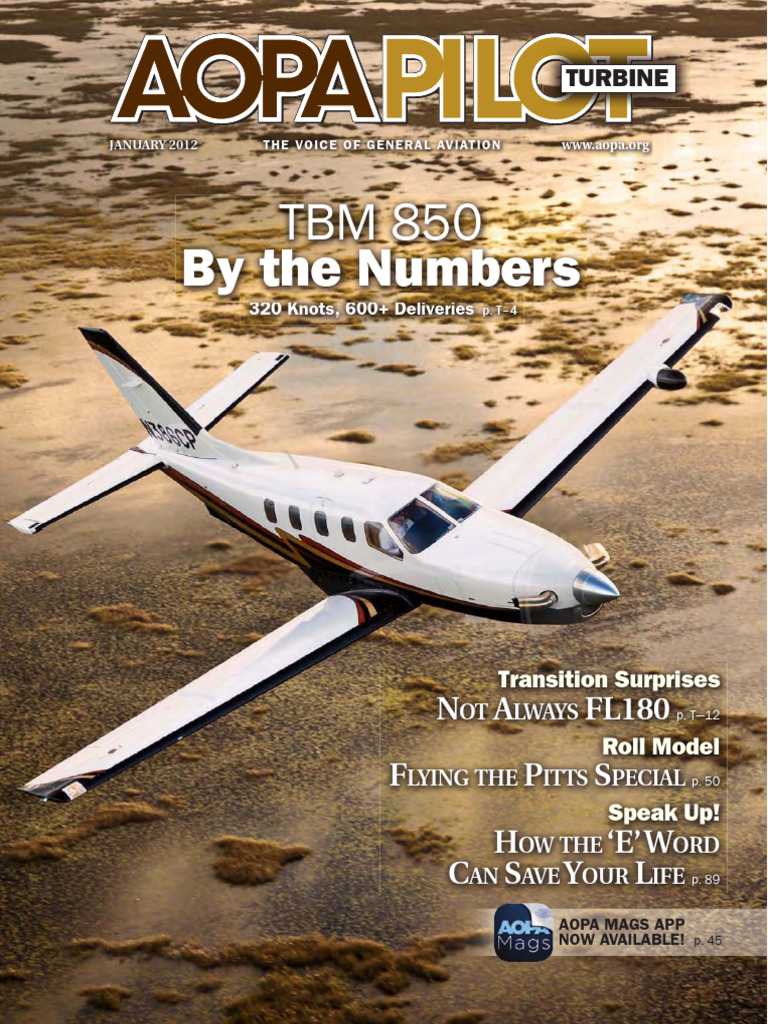 Aopa Turbinepilot 201201 | PDF | Aviation