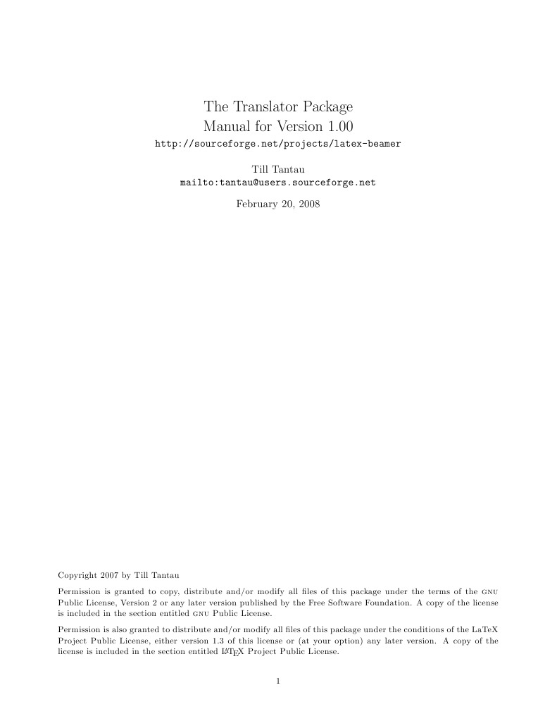 Translator Manual en | PDF | Free Software | License