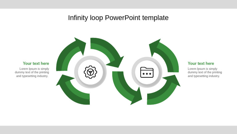 10295-Infinity Loop Powerpoint Template-Green | PDF