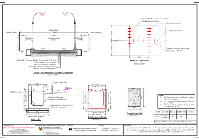 A2 - Nyamathi Road Crust Details | PDF | Concrete | Road Surface