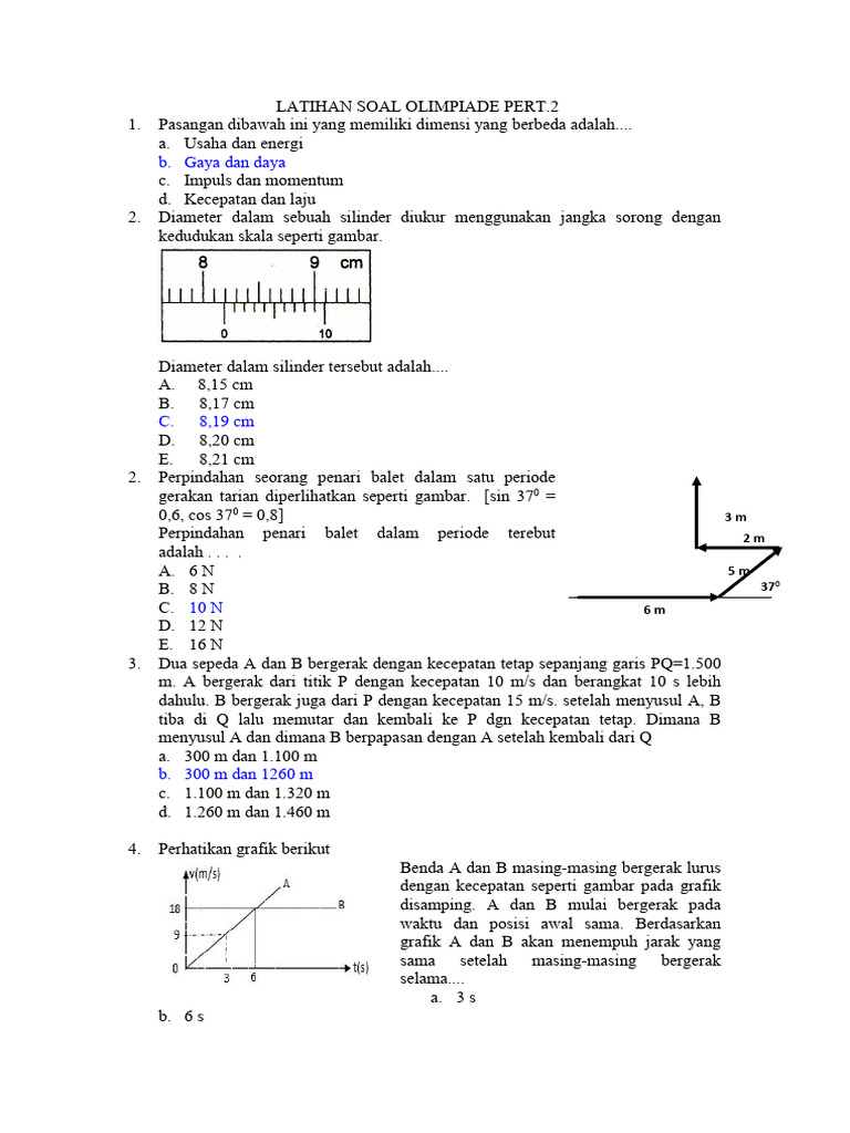 Latihan Soal Olimpiade Pert.2 | PDF