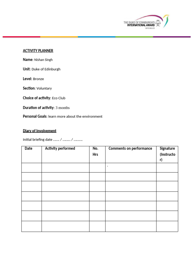 Volunteering Activity Sheet New | PDF