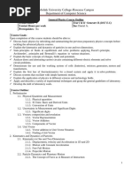 Physics Remedial Revised Course Outline 2018 | PDF | Force | Acceleration
