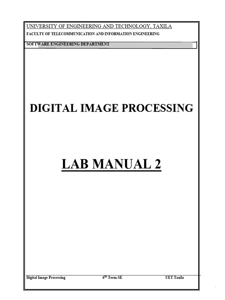 Lab_manual_2_DIP_Updated | PDF | Video | Data Compression