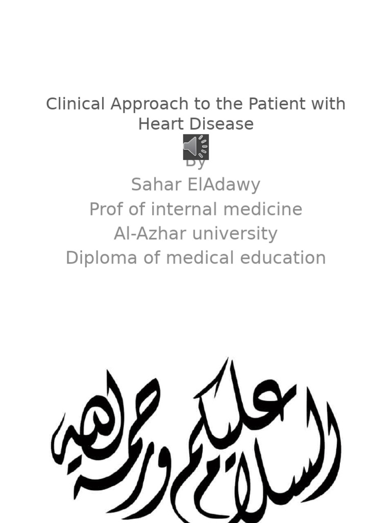 Clinical Approach To The Patient With Heart Disease | PDF ...