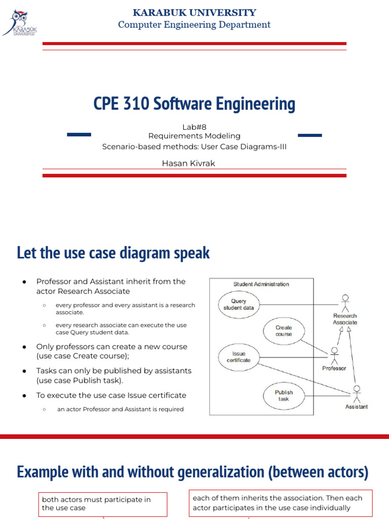 Software Engineering Lab8 | PDF | Use Case | Information Technology