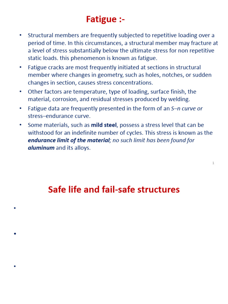 Understanding Aircraft Fatigue and Safety | PDF | Fatigue (Material ...