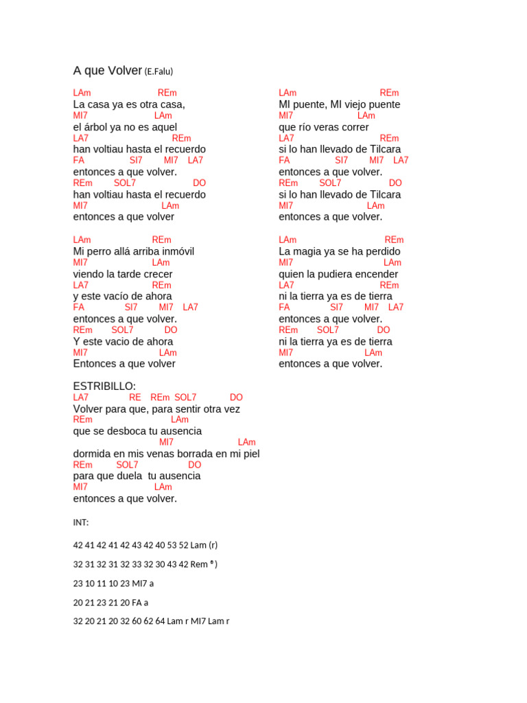 A que Volver | PDF