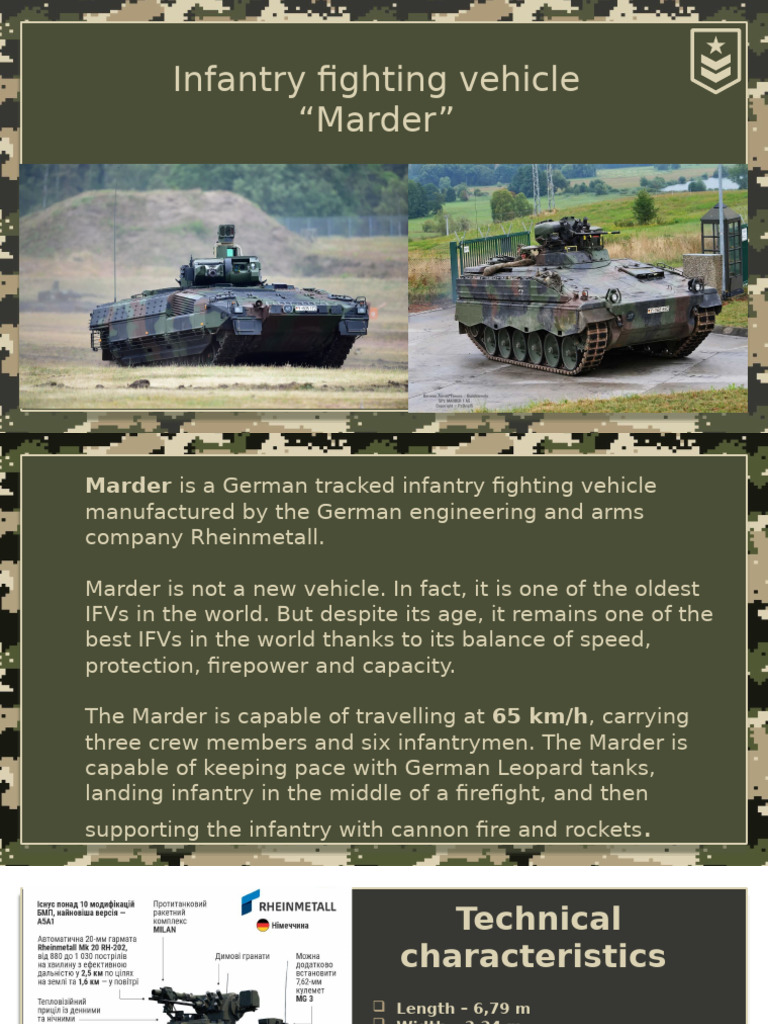 Infantry Fighting Vehicle Marder | PDF