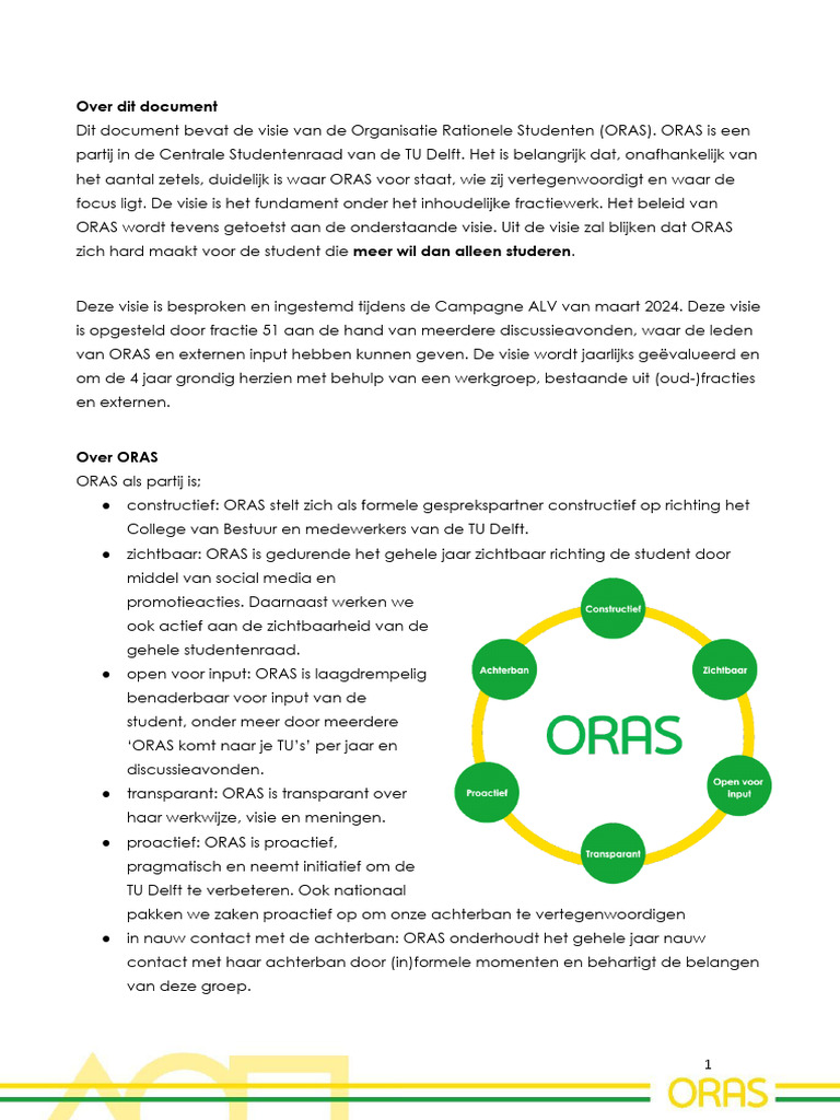 Visie ORAS 2024 NL | PDF