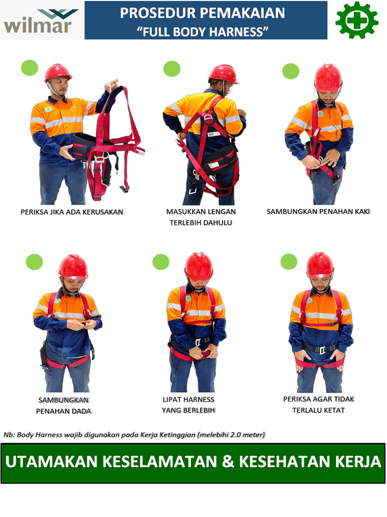 Panduan Penggunaan Body Harness | PDF