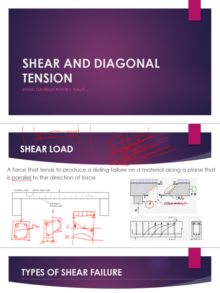 1shear and Diagonal Tension | PDF | Beam (Structure) | Building Engineering