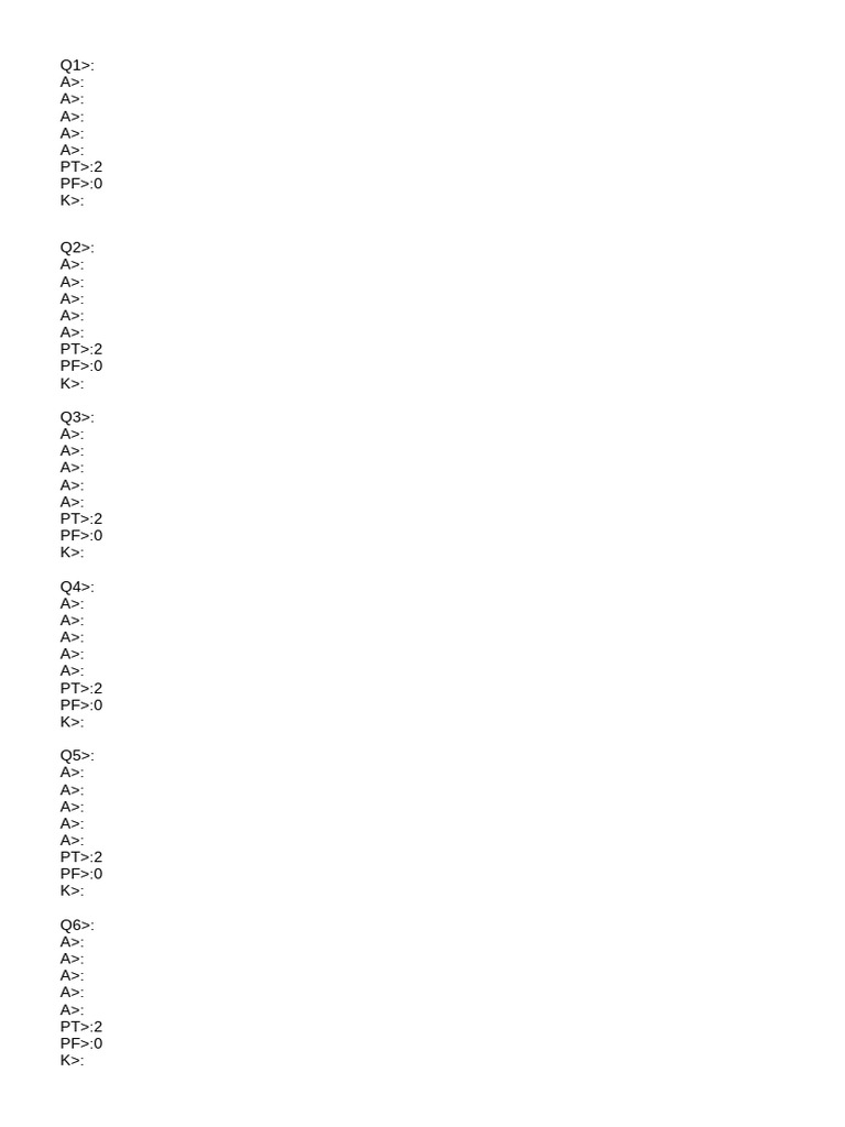 Tamplate Soal Pat | PDF
