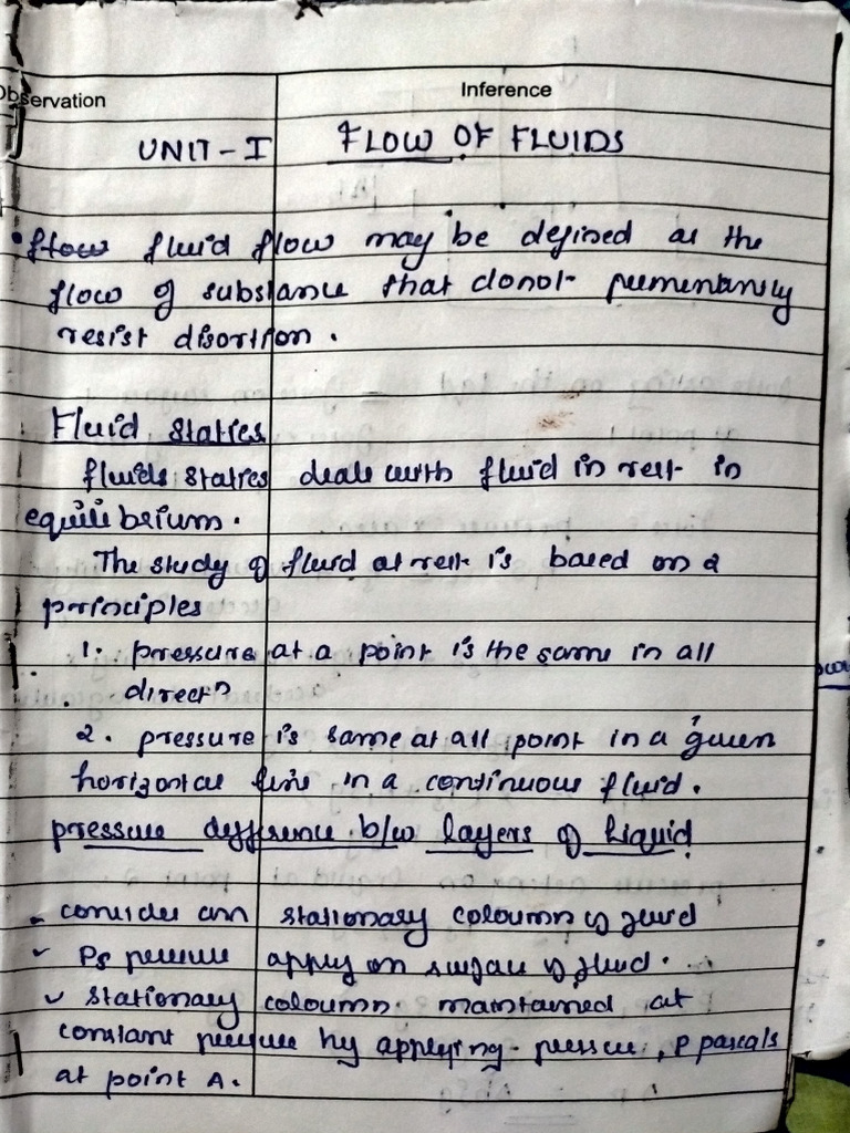 Unit 1 Flow of Fluid | PDF