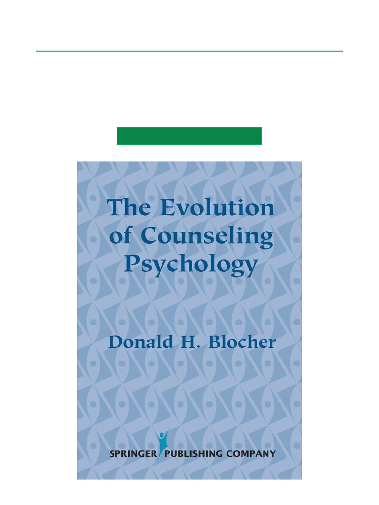 Evolution of Counseling Psychology | PDF | Psychology | Psychotherapy