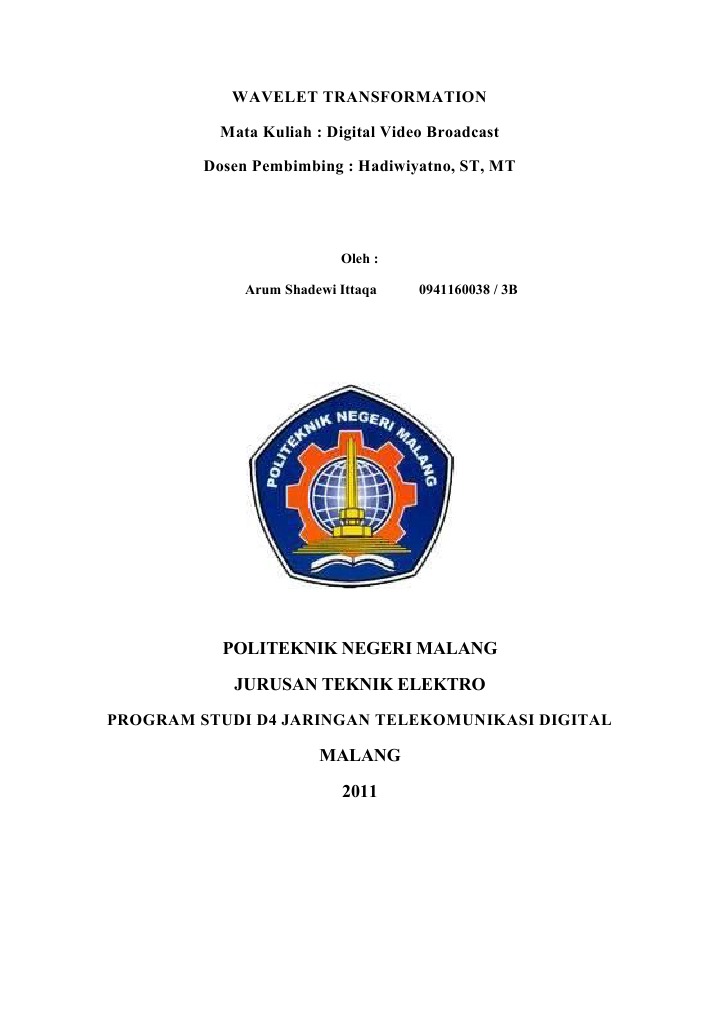 Pengenalan Transformasi Wavelet | PDF | Sains & Matematika