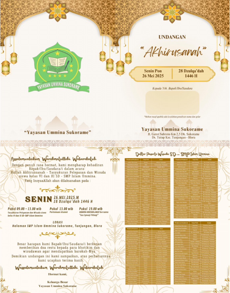 Undangan Haflah 2025 | PDF