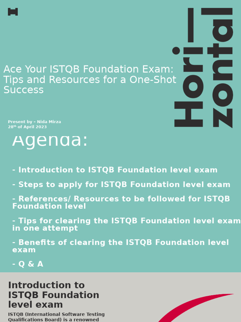 ISTQB Foundation Exam Success Guide | PDF | International Software ...