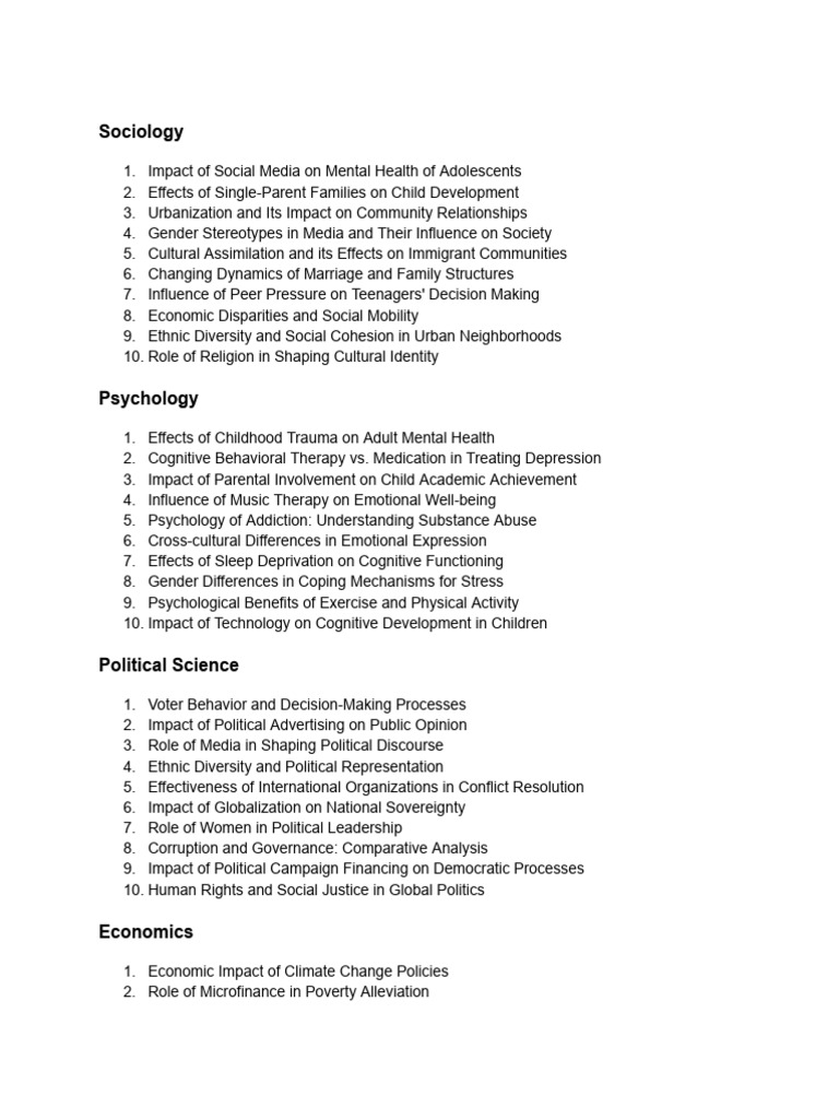 Research Topics Related To Humss | PDF | Linguistics | Adolescence