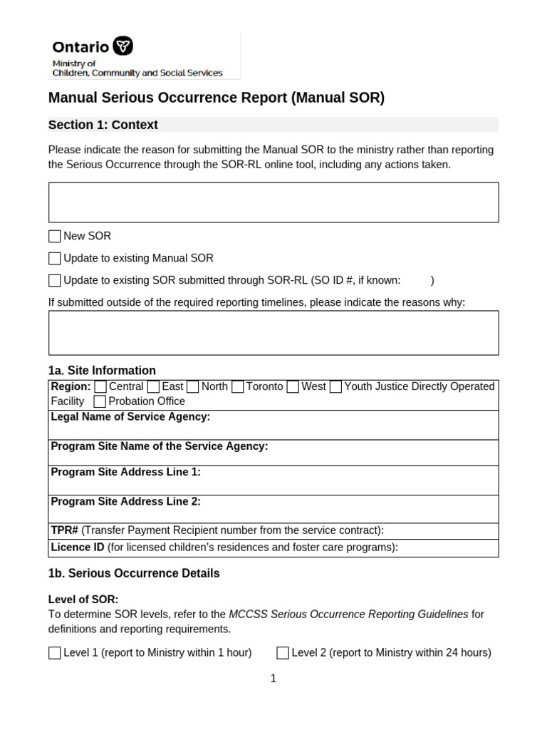 Manual SO Report Only en | PDF | Justice | Crime & Violence