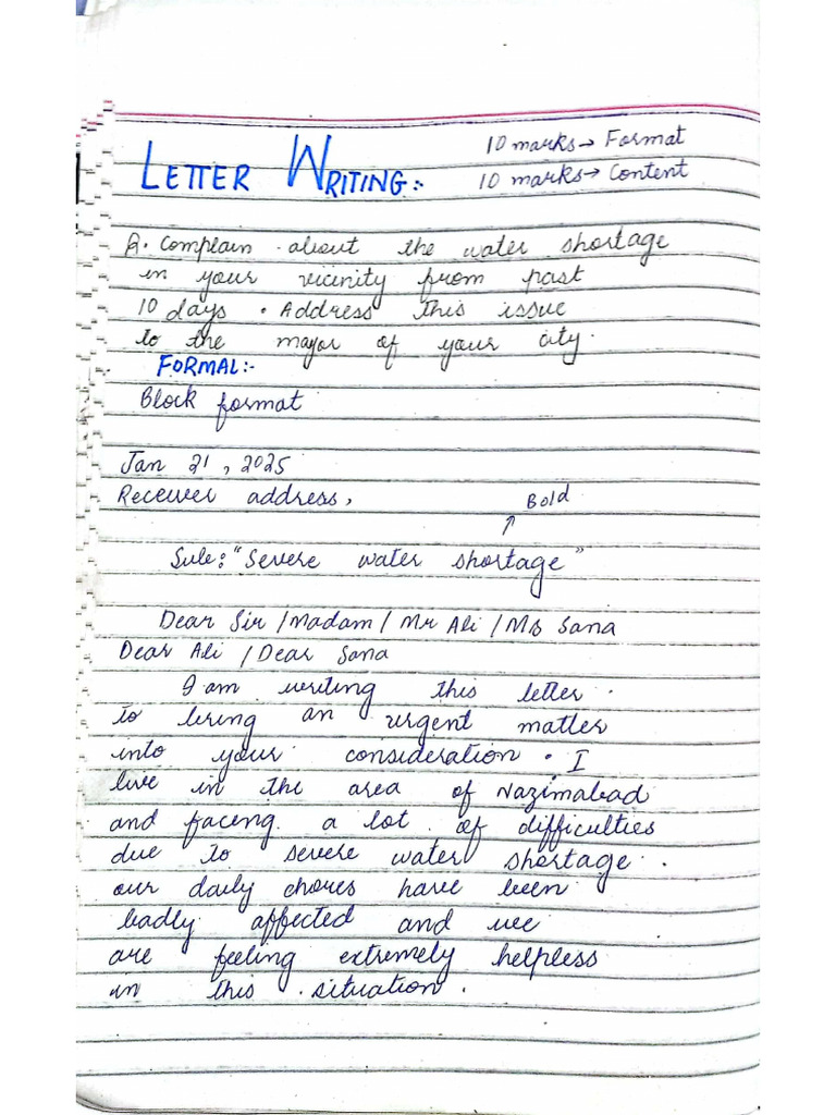 Letter Writing | PDF