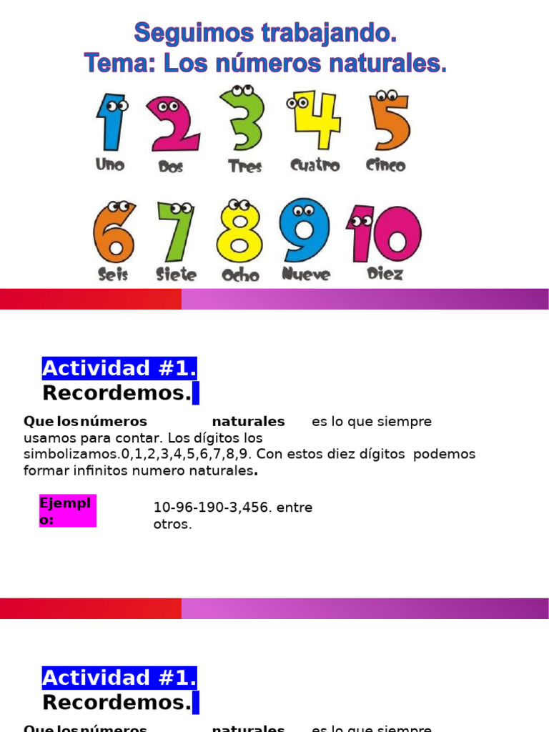 A) 3 FAMILIA DE NÚMEROS, CIFRA, NÚMERAL CONJUNTO DE LOS NÚMEROS NATU | PDF