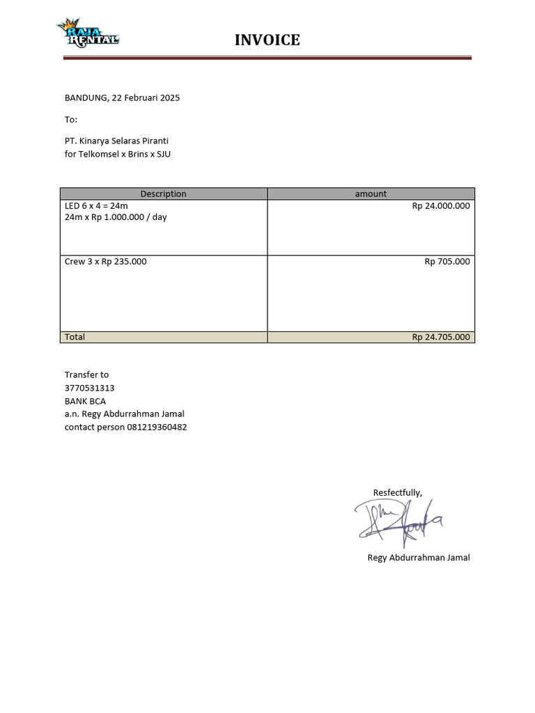Invoice LED | PDF