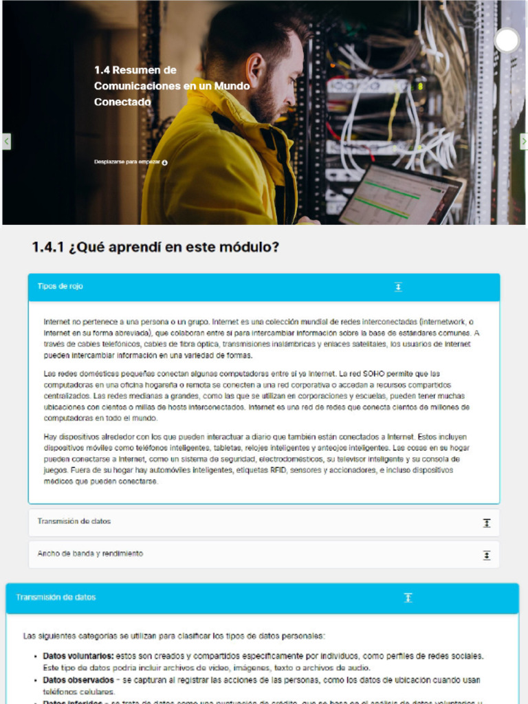1.4 Resumen de Comunicaciones en Un Mundo Conectado | PDF