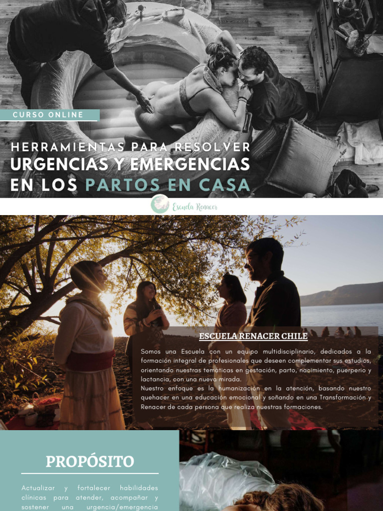 Programa Curso Urgencias Partos en Casa | PDF | Parto | Partería
