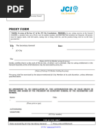 AGM Proxy Form Template | PDF