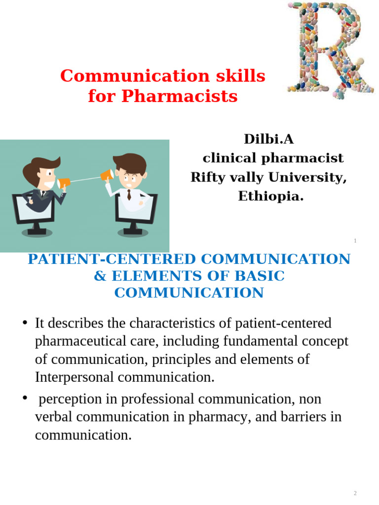 Chapter 1 - Patient-Centered Communication & Elements of Basic Communication - Handouts ...