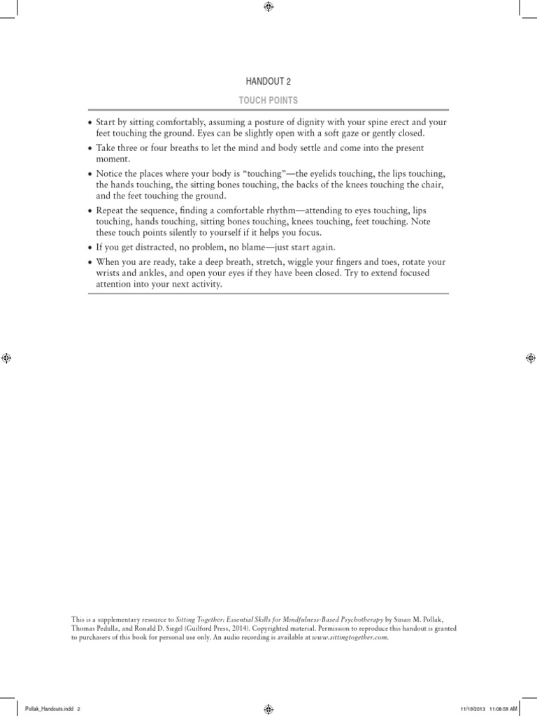 2 - Touch Points Handout | PDF