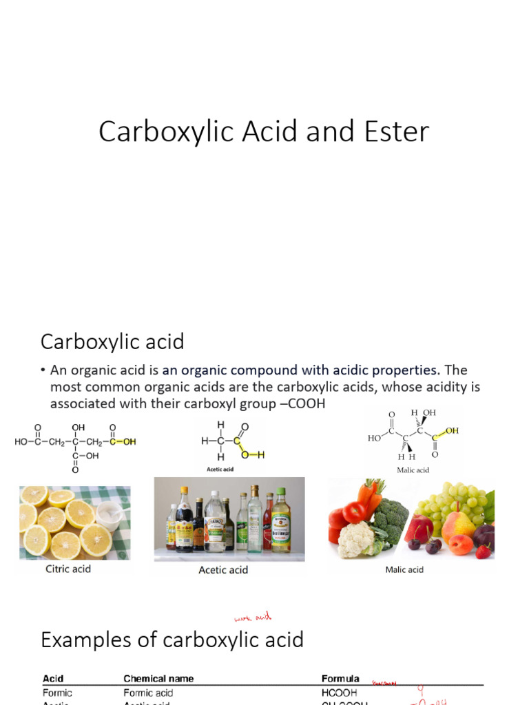 CH 27 - 28 Carboxylic Acid and Ester | PDF