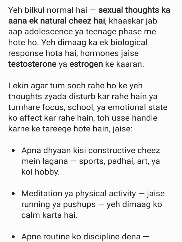 Notes - Control Over Thoughts | PDF