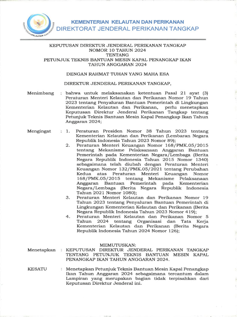 Kepdirjen 10 Tahun 2024 | PDF