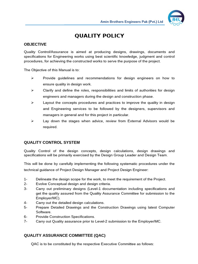 9-Brief_on_QCS_System (2) | PDF | Quality Assurance | Specification (Technical Standard)