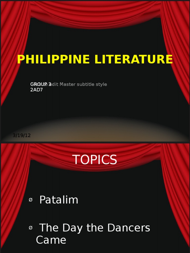 PATALIM and THE DAY THE DANCERS CAME | PDF | Poetry