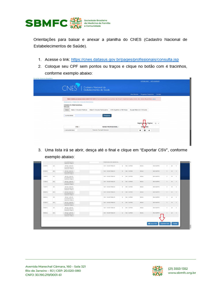 Orientacoes para Baixar e Anexar A Planilha Do CNES 1 | PDF
