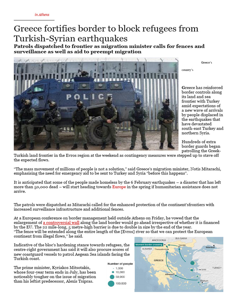 Migration Newspaper Article | PDF | International Relations | Human ...