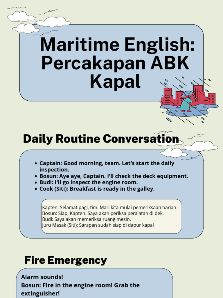 Maritime English: Daily Conversations | PDF