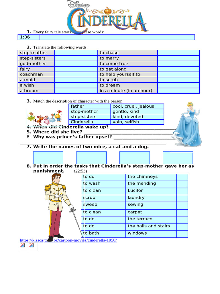cinderella-cartoon-task-information-gap-activities-oneonone-activities ...